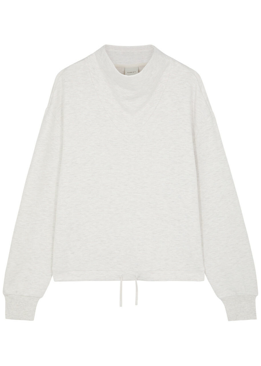 Varley Betsy Stretch-jersey Sweatshirt Ivory Varley