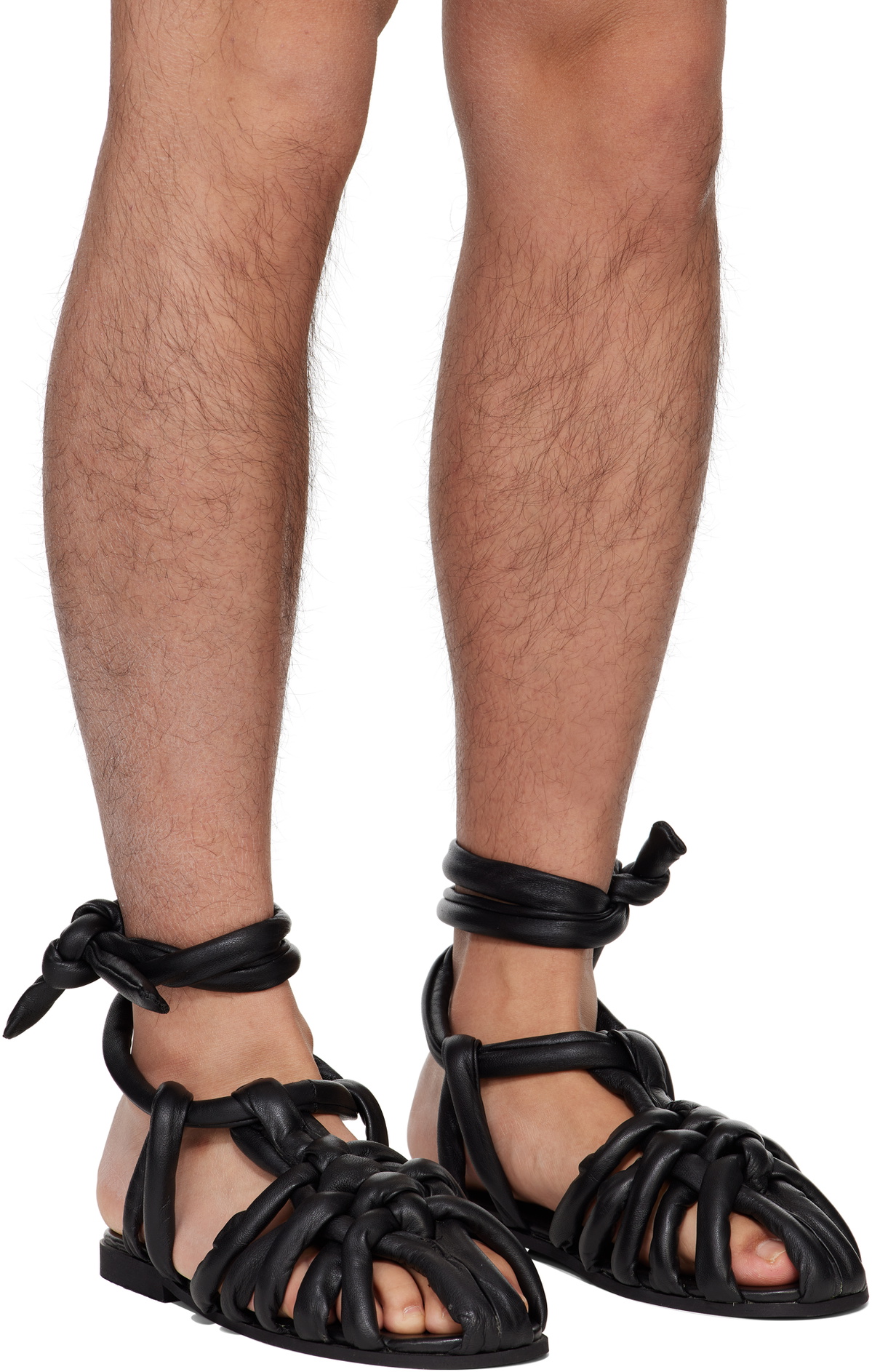 Bless Black Puff Sandals Bless