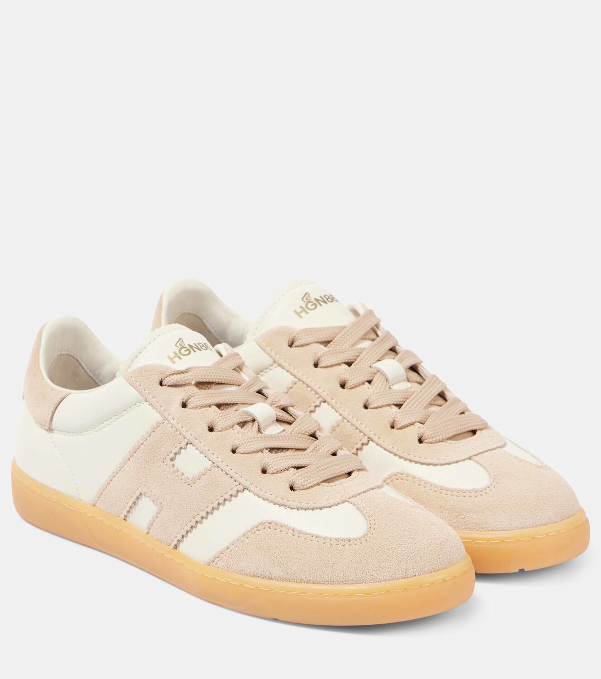 Hogan Cool suede-trimmed leather sneakers Hogan