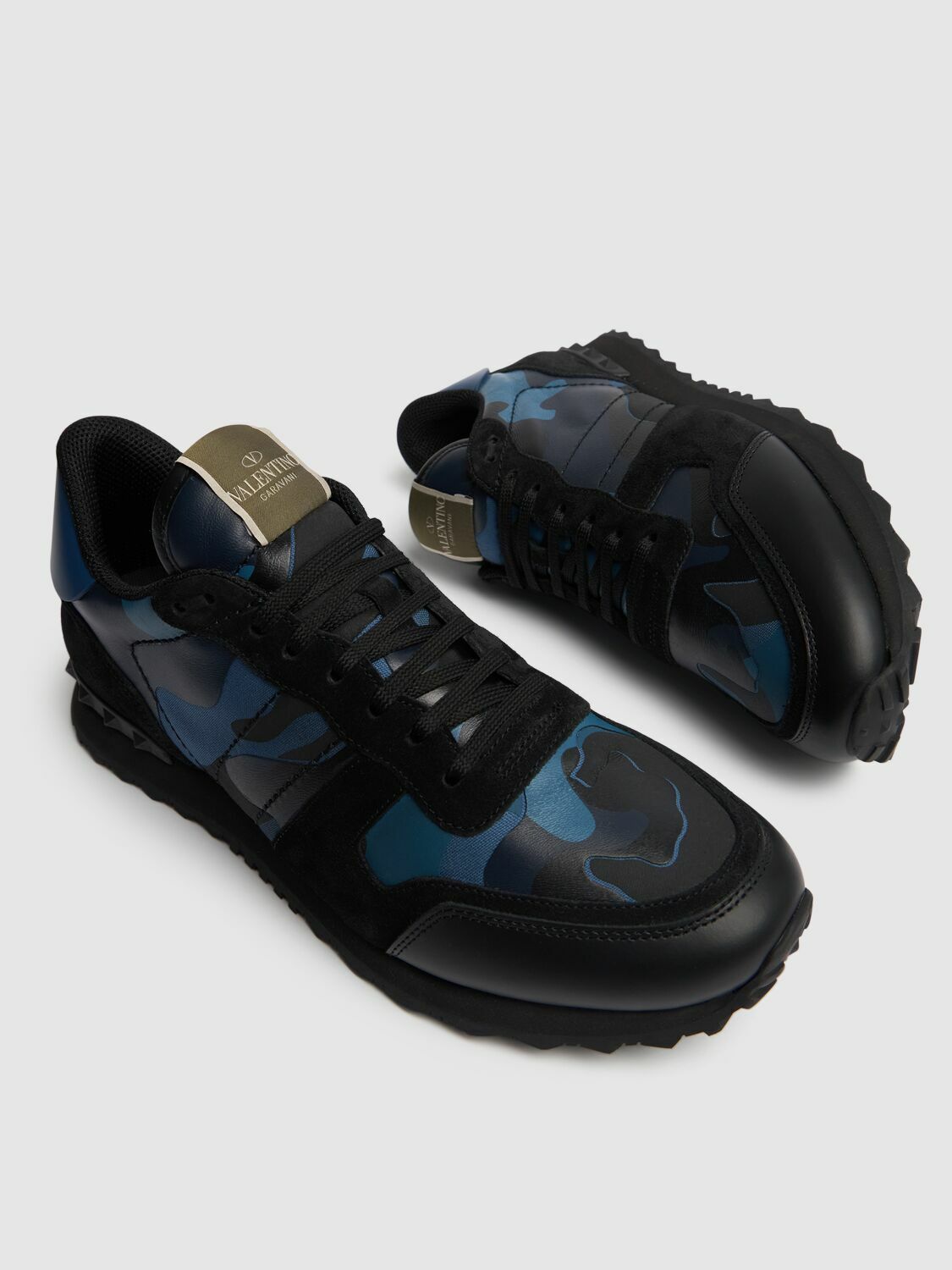 VALENTINO GARAVANI Rock Runner Leather Sneakers Valentino Garavani