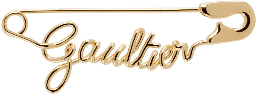 Jean Paul Gaultier Gold 'The Gaultier Safety Pin' Single Earring Jean ...