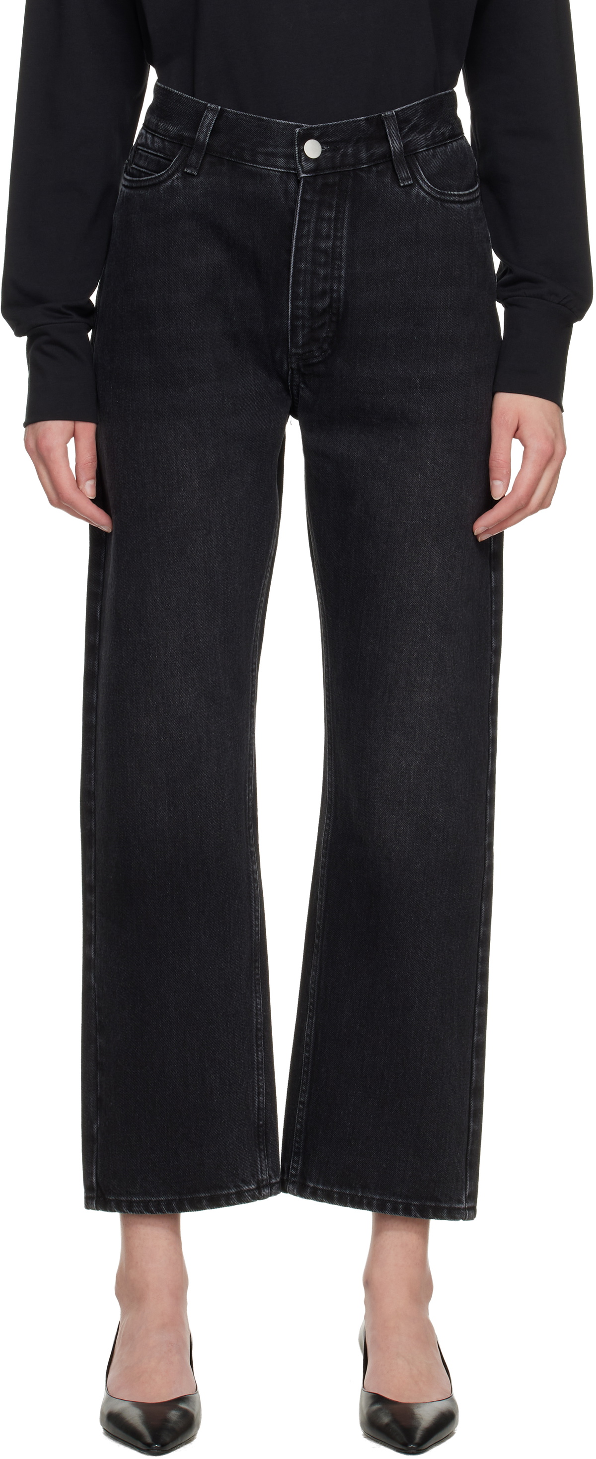 Studio Nicholson Black Ruthe Jeans Studio Nicholson