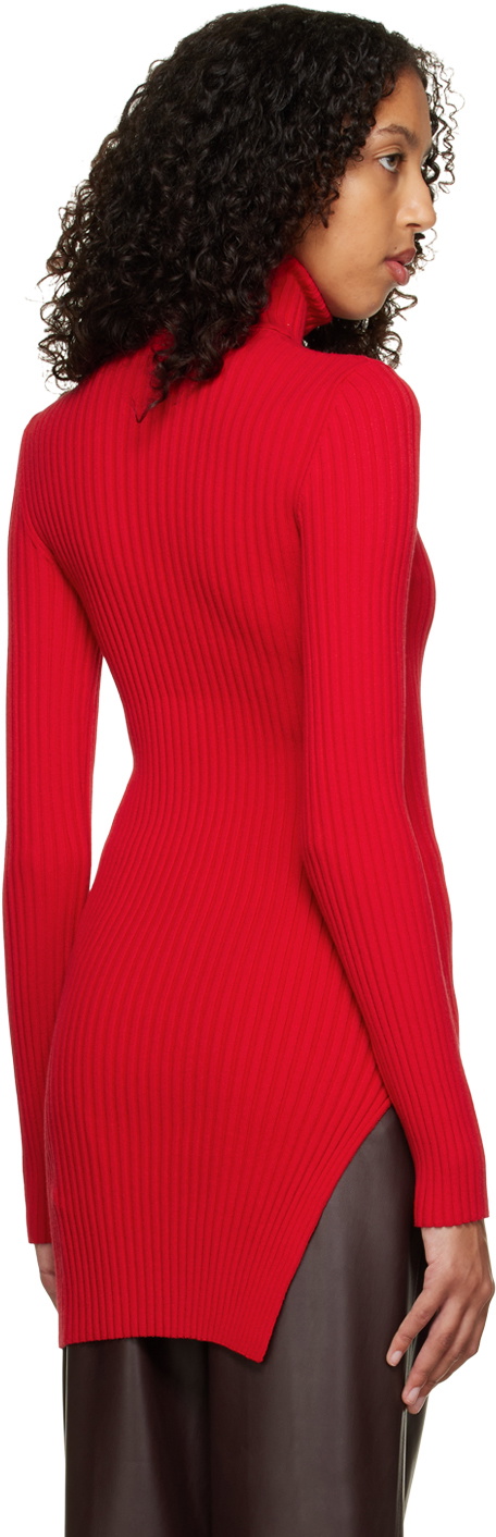 Olēnich Red Slit Turtleneck Olēnich