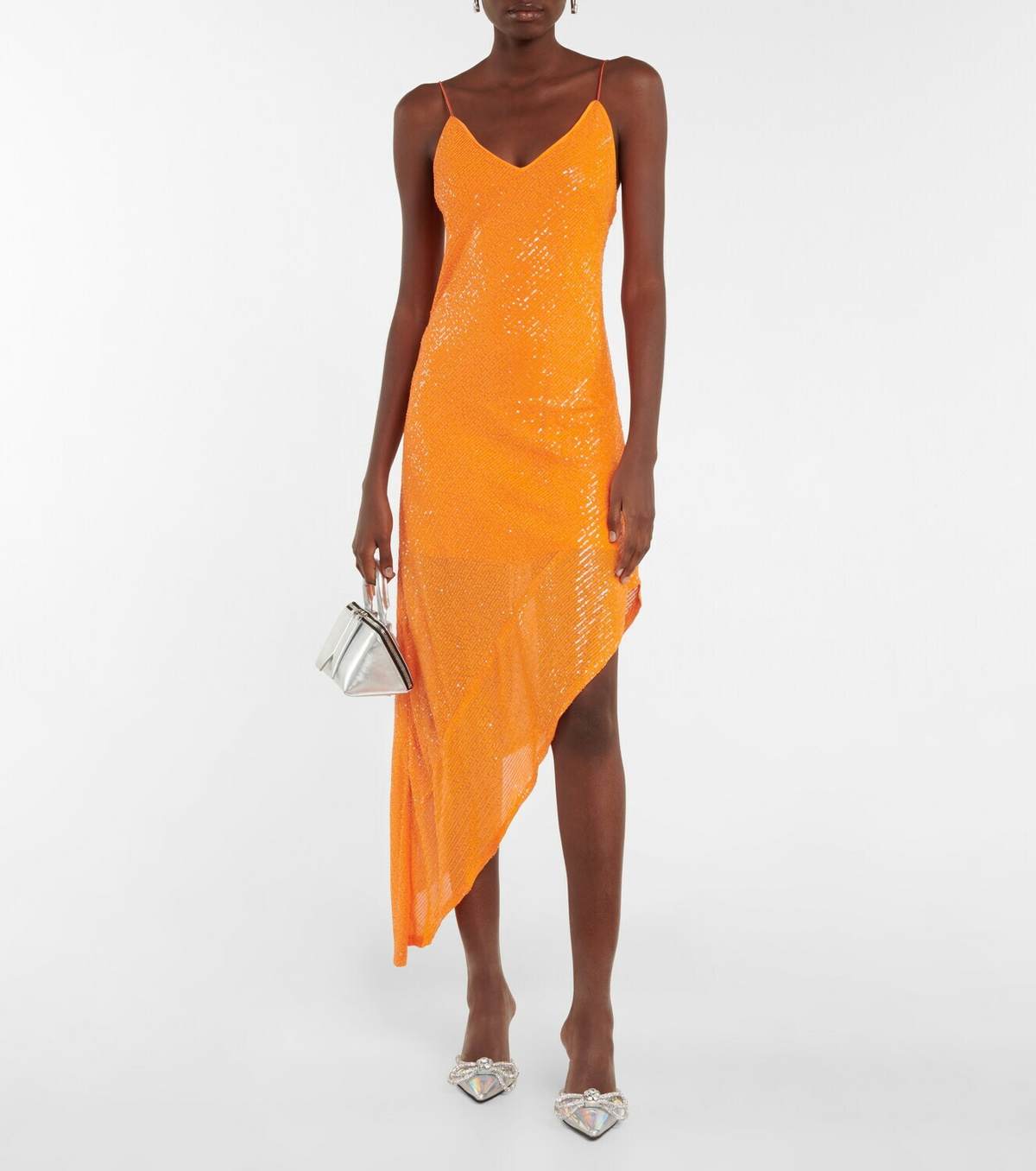 Rotate Birger Christensen Sequined asymmetric maxi dress ROTATE Birger Christensen