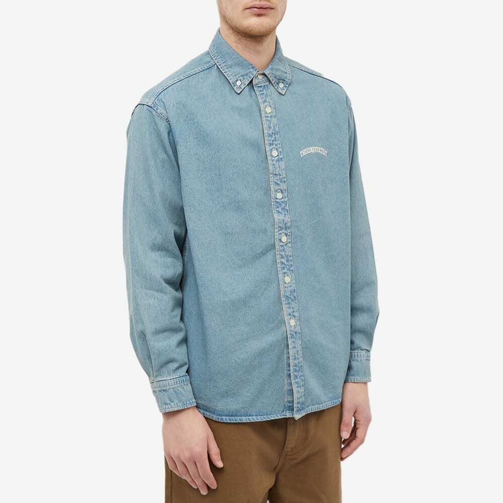 thisisneverthat Men's Washed Denim Shirt in Light Blue thisisneverthat