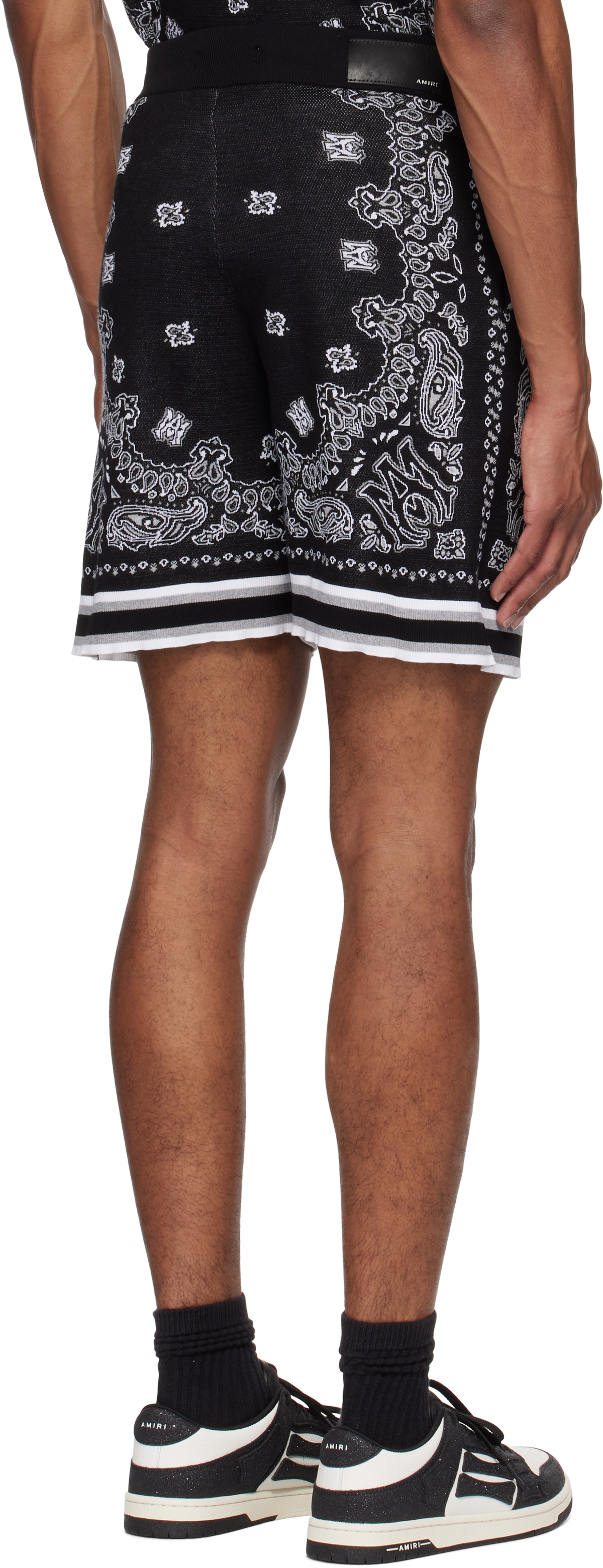 AMIRI Black Bandana Shorts Amiri