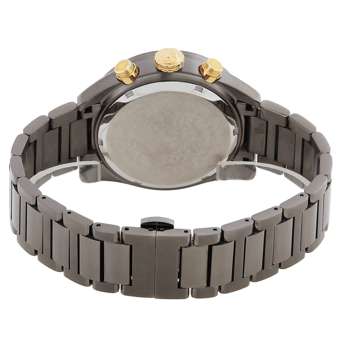 Versace Greca Dome Chronograph Quartz Black Dial Mens Watch VE6K00623 ...