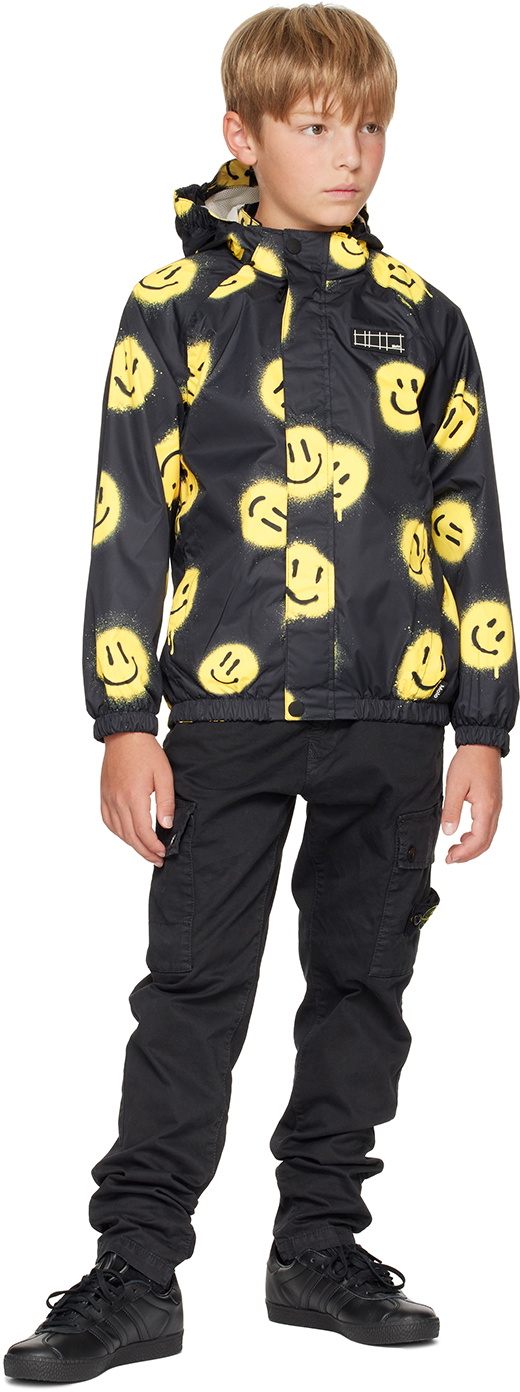 Molo Kids Black Waiton Rain Jacket Molo