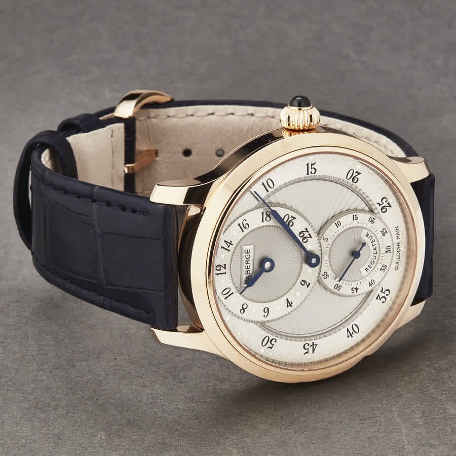 Faberge Agathon Hand Wind Silver Dial Mens Watch FAB-212 Faberge