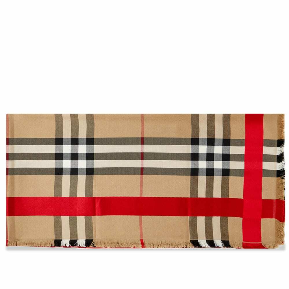 Burberry Women's Giant Check Scarf in Archive Beige Burberry