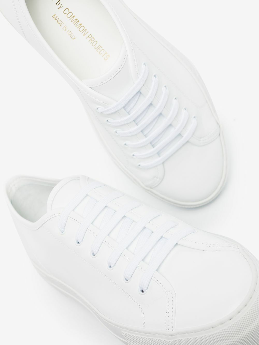 Common Projects White Tournament Low Super Sneakers Common Projects