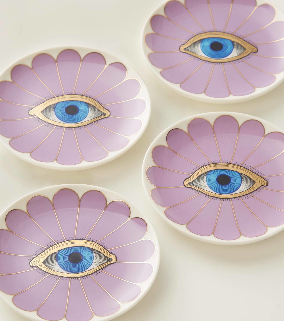 Jonathan Adler Fleur set of 4 ceramic coasters Jonathan Adler