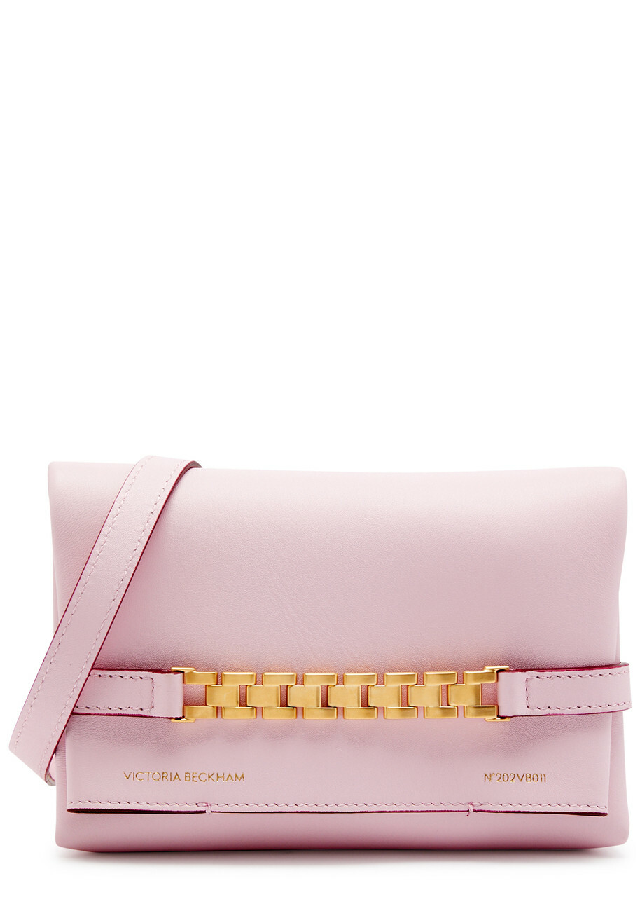 Victoria Beckham Chain Mini Leather Pouch - Light Pink - One Size ...