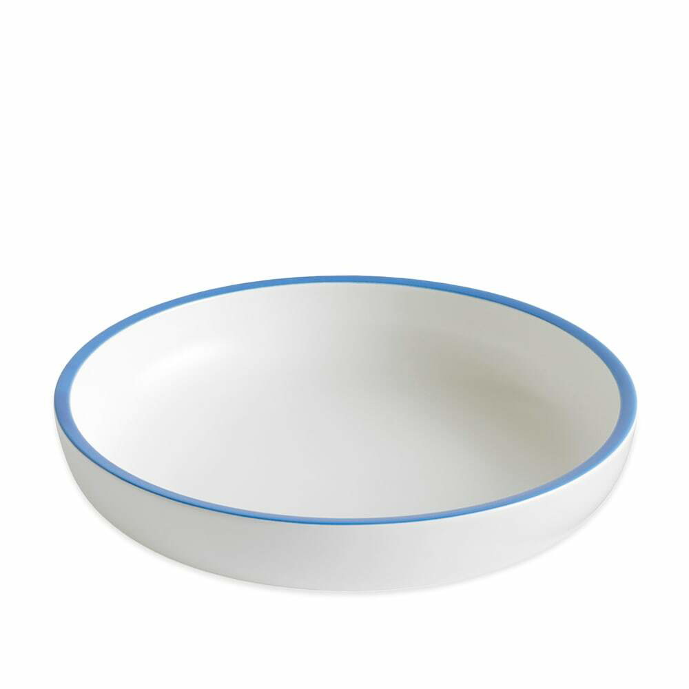 HAY Sobremesa Serving Bowl Large in White/Blue HAY