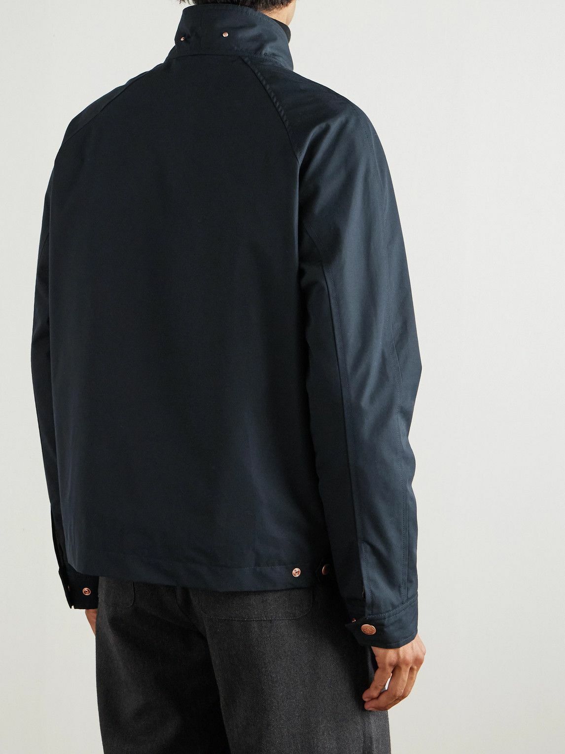 Private White V.C. - Cotton-Ventile Harrington Jacket - Blue Private ...