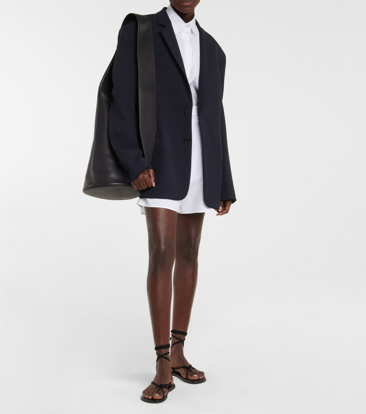 The Row Tie leather sandals The Row