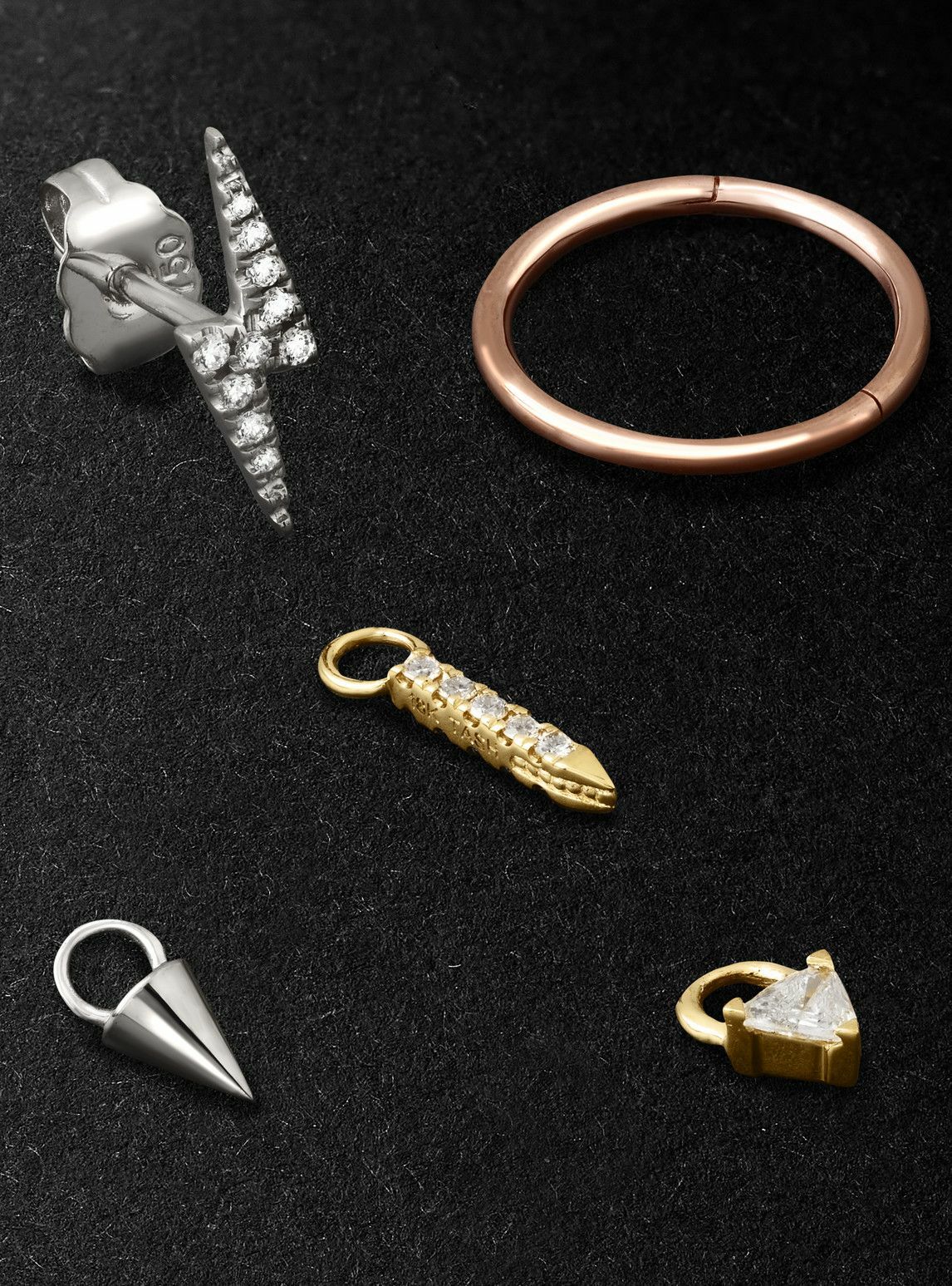 MARIA TASH - White, Yellow and Rose Gold Diamond and Sapphire Gift Set ...