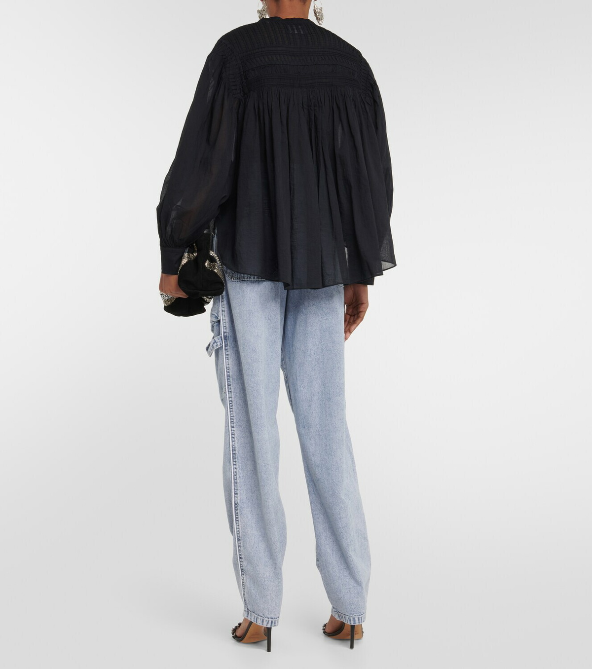 Marant Etoile Plalia oversized cotton blouse Isabel Marant Etoile