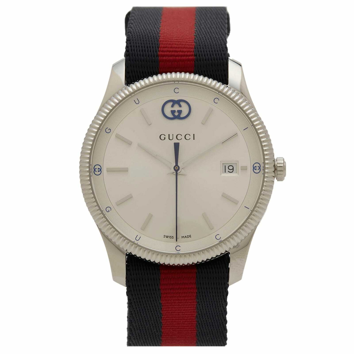 Gucci Men's G-Timeless 38mm Web Watch in Red/Green Gucci