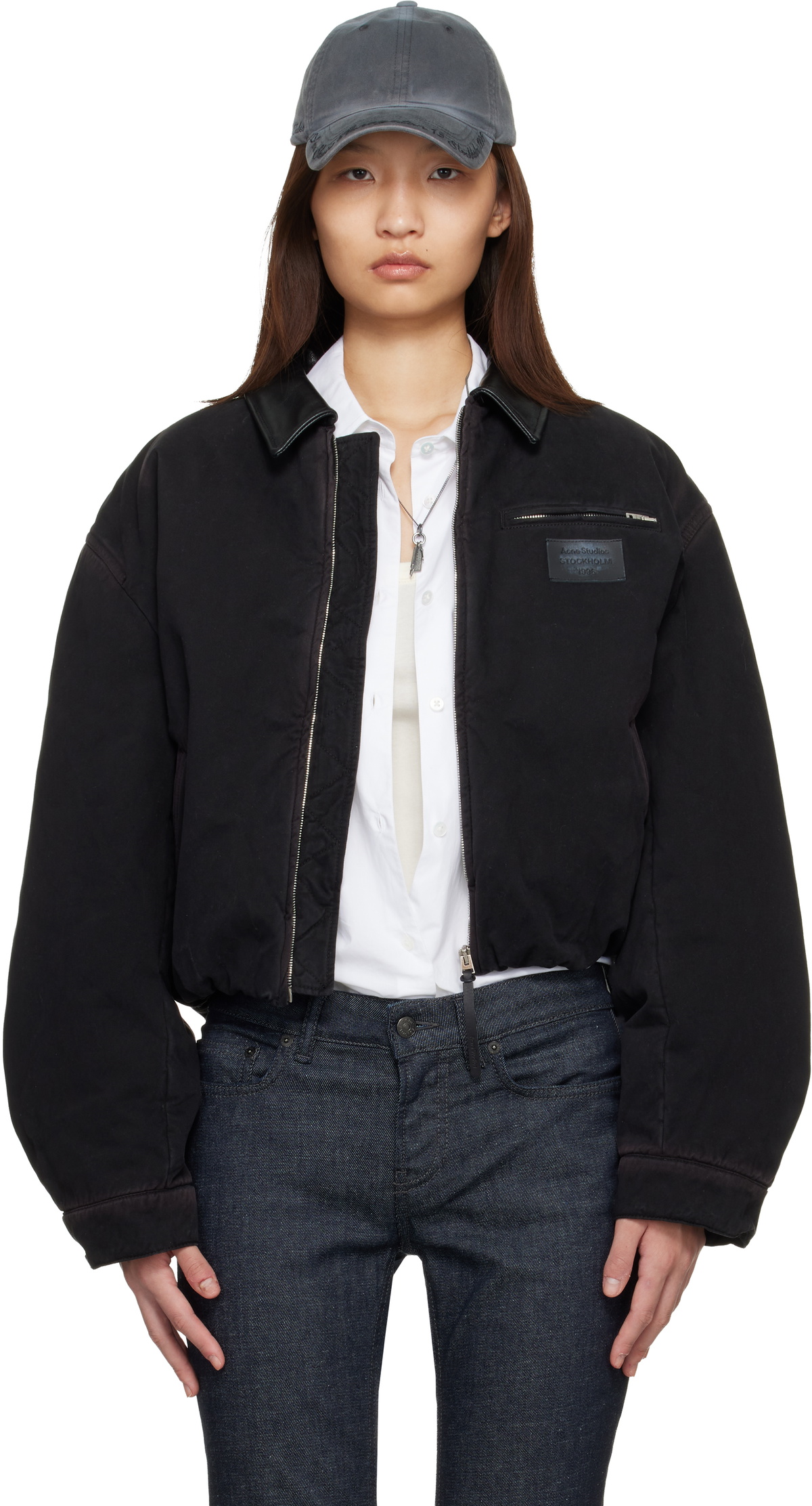 Acne Studios Brown Blouson Bomber Jacket Acne Studios