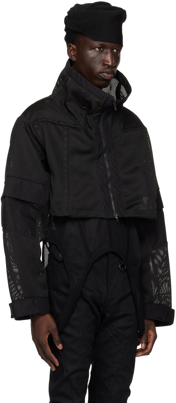 Julius Black High Neck Jacket Julius