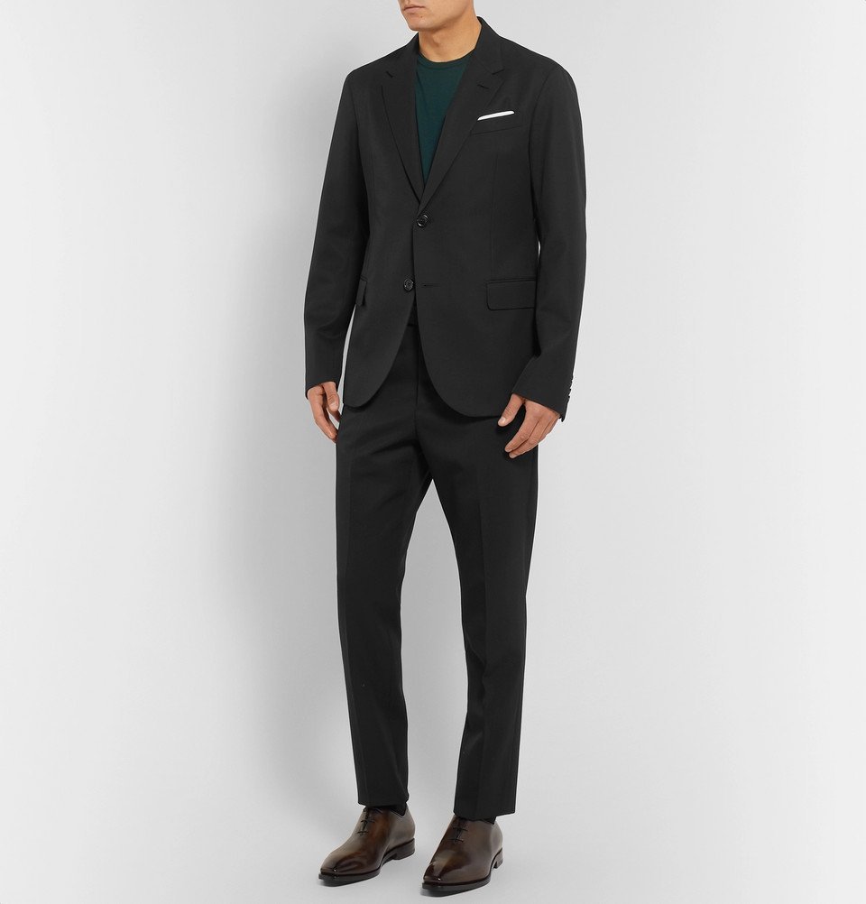 Berluti - Black Slim-Fit Virgin Wool Suit Jacket - Men - Black Berluti