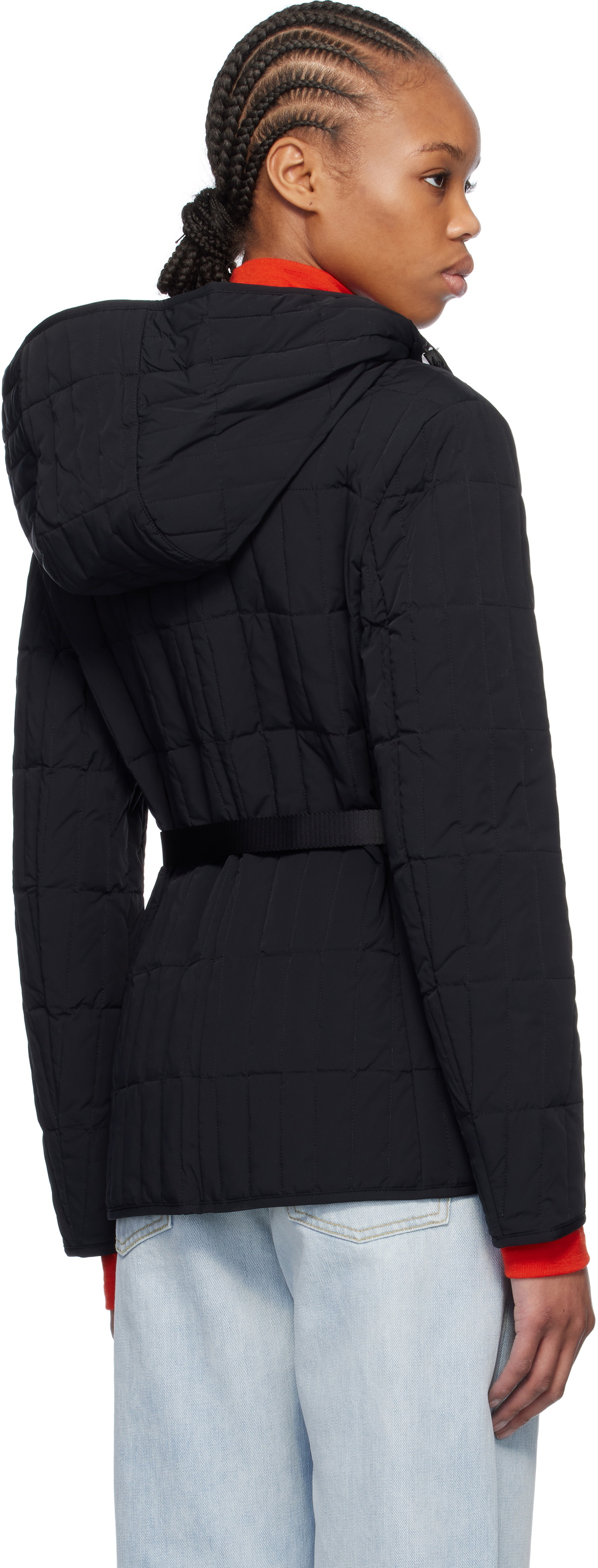 MACKAGE Black Raja Vertical Quilted Light Down Jacket Mackage