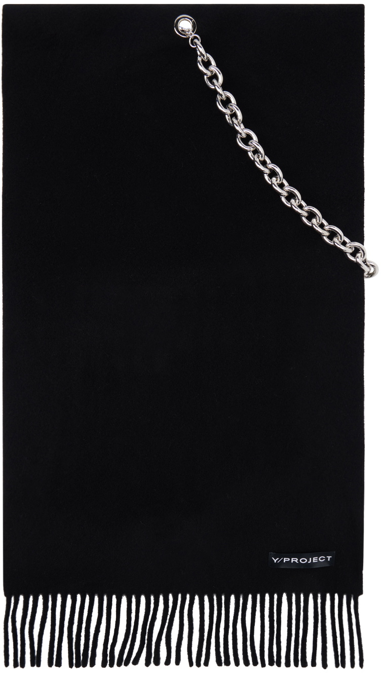 Y/Project Black Chain Scarf Y/Project