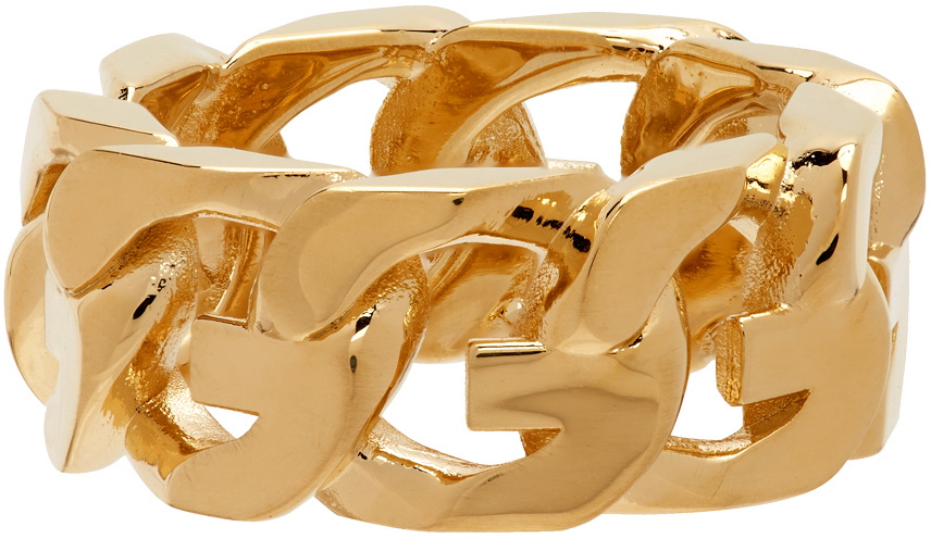 Givenchy Gold G Chain Ring Givenchy