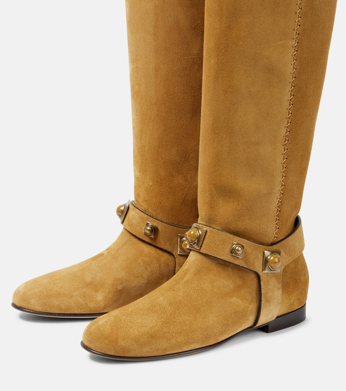 Etro - Crown Me suede knee-high boots Etro