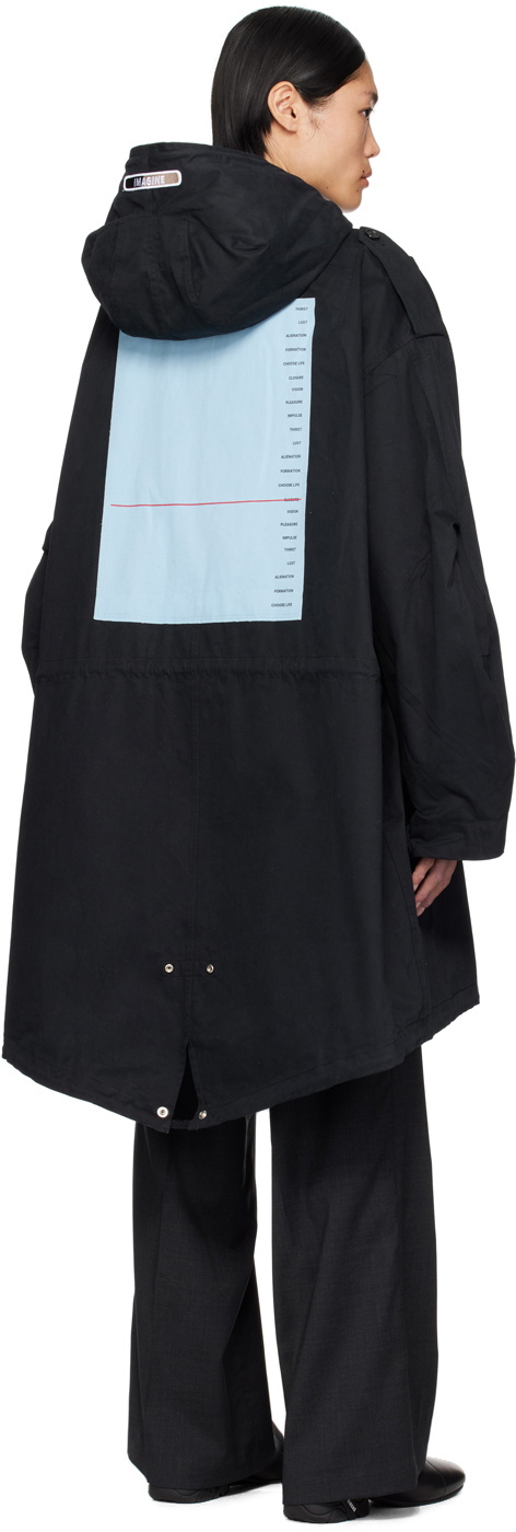 Raf Simons Black Fred Perry Edition Coat Raf Simons