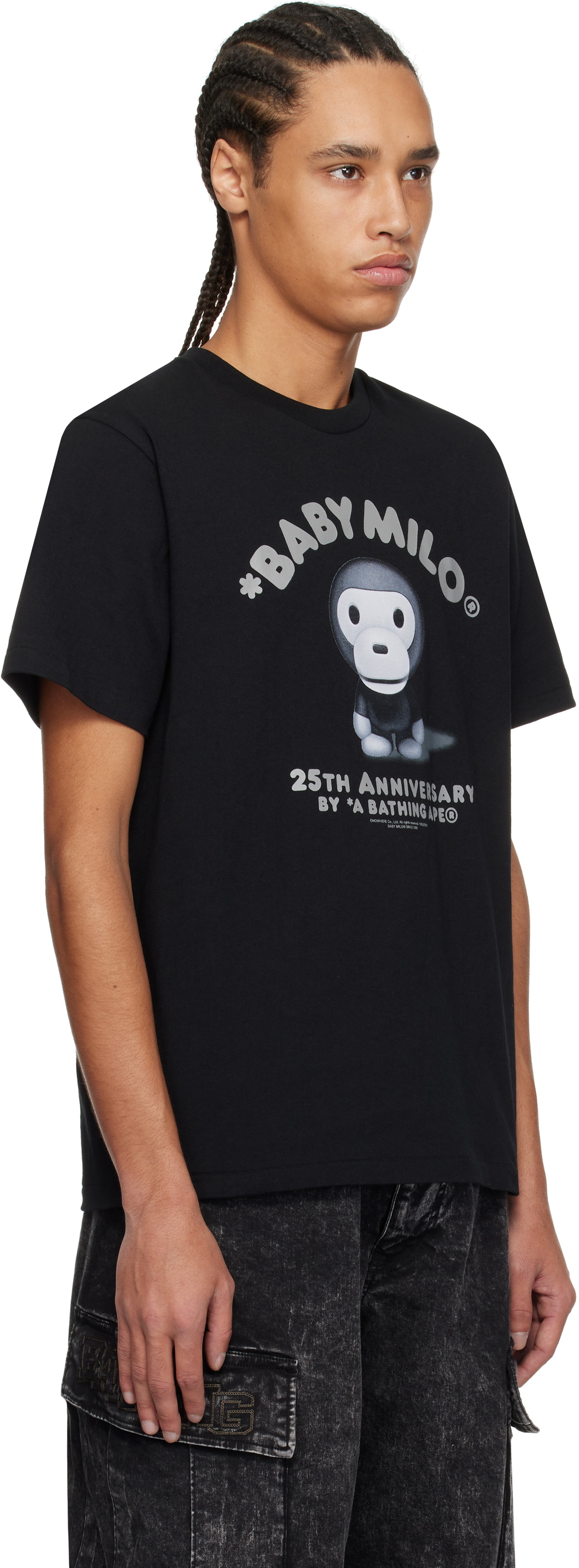 BAPE Black Baby Milo '25th Anniversary' Photo T-shirt A Bathing Ape
