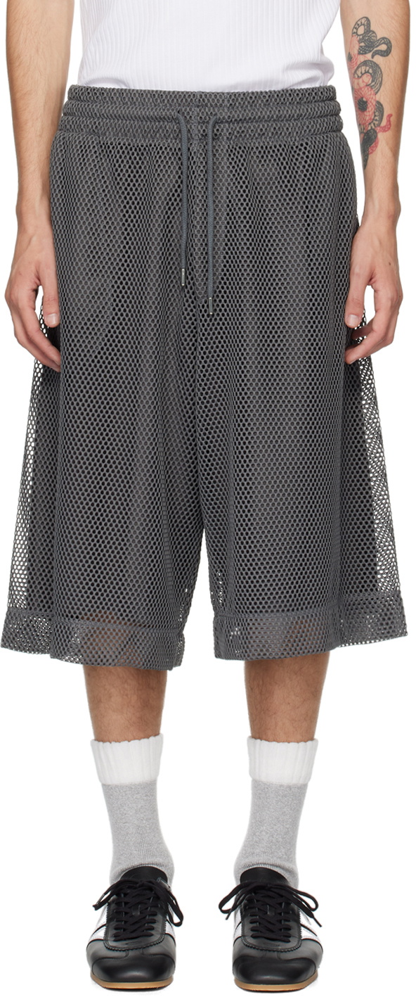 Dries Van Noten Gray Layered Shorts Dries Van Noten