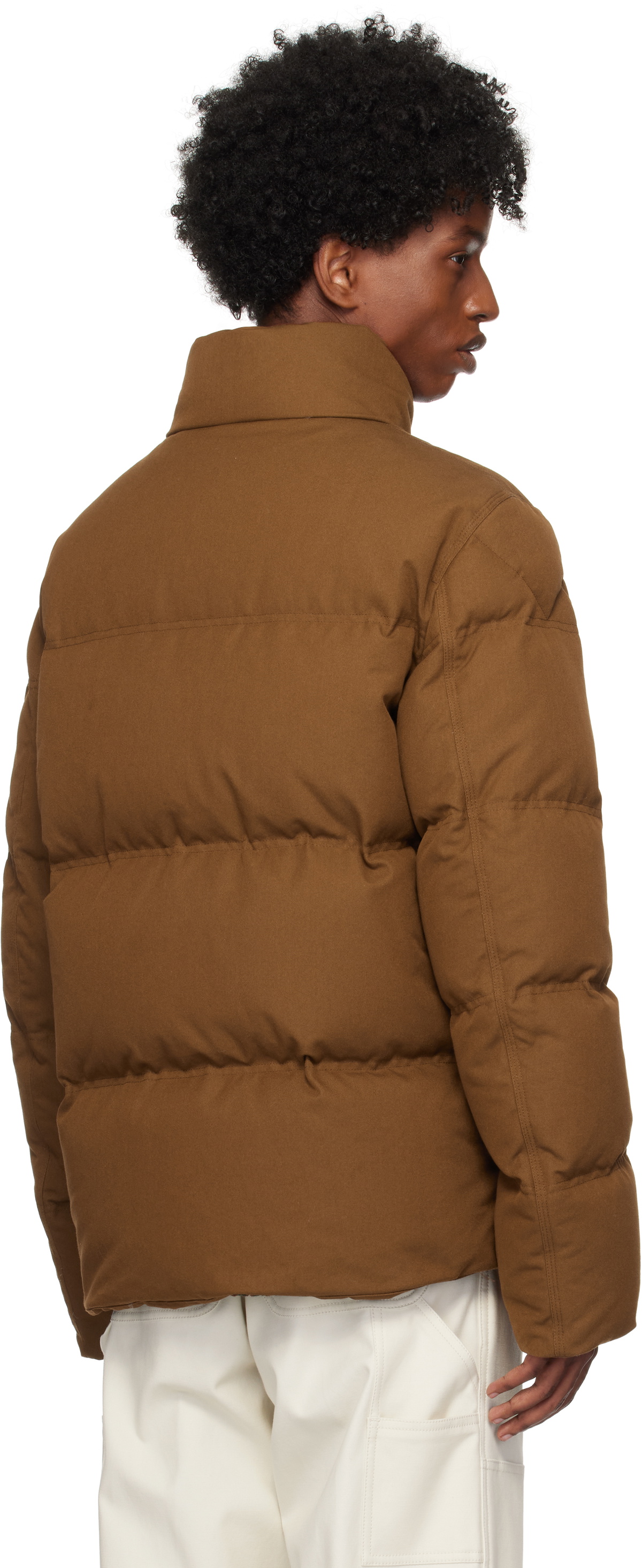 Moncler Brown Bayamo Short Down Jacket Moncler