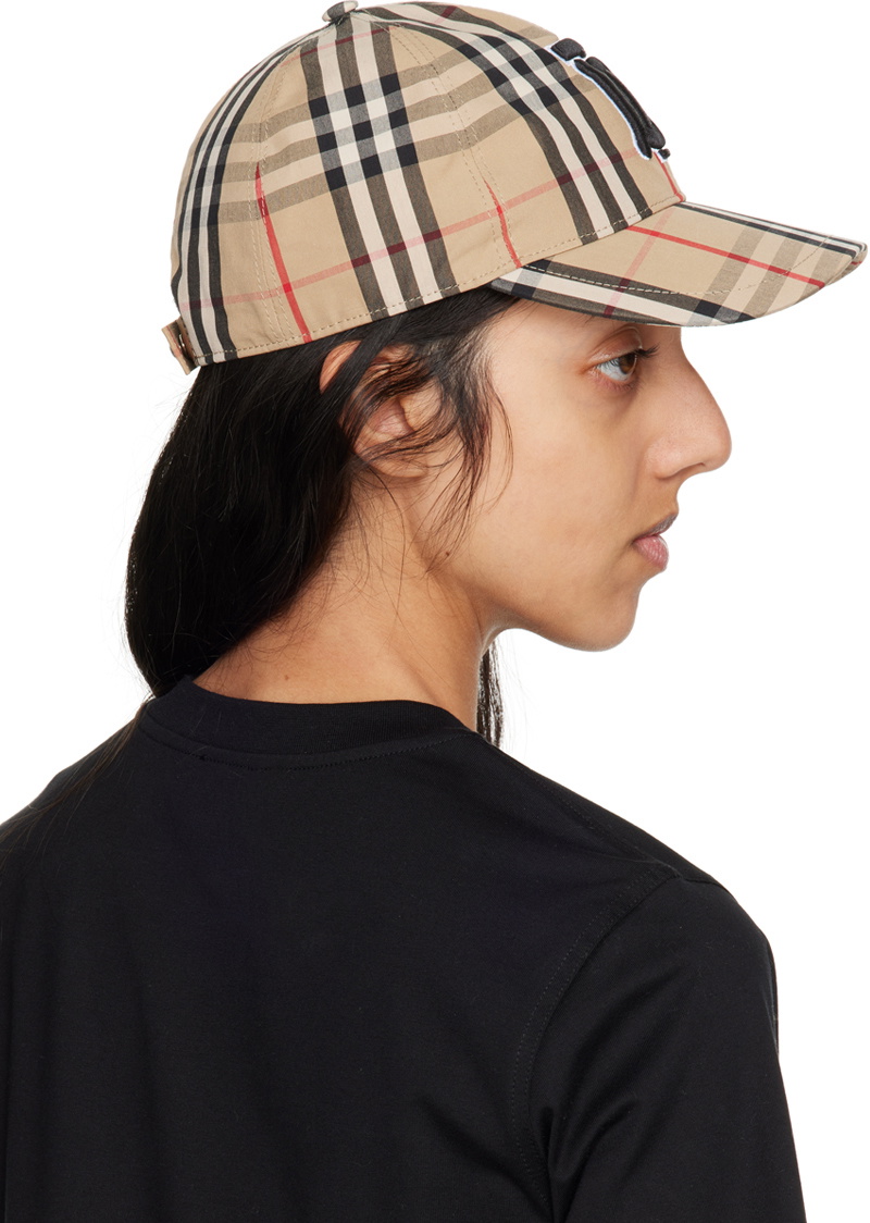 Burberry Beige Monogram Motif Cap Burberry