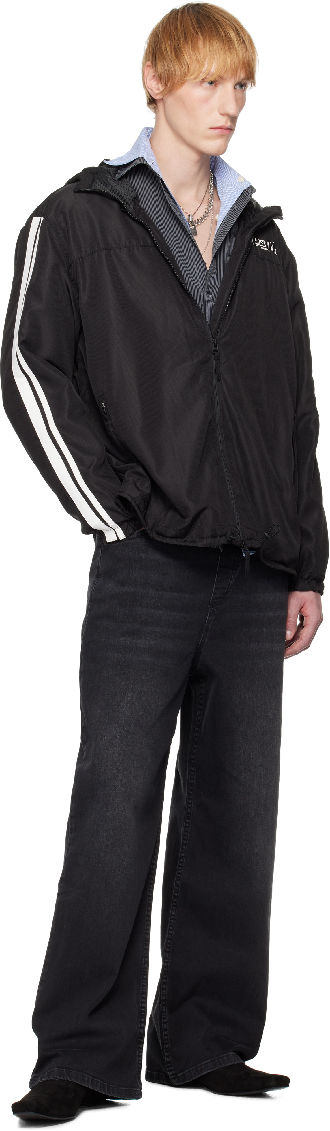 Prototypes Black Backless Tracksuit Jacket PROTOTYPES