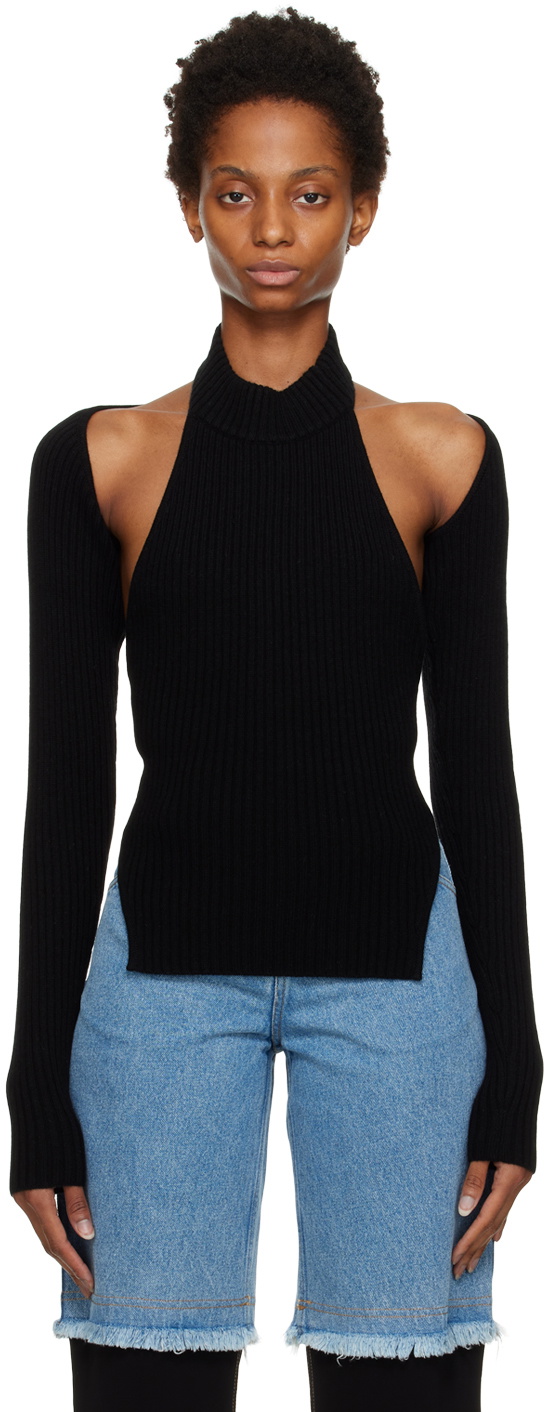Christopher Esber Black Multi Bind Cutout Torso Sweater Christopher Esber