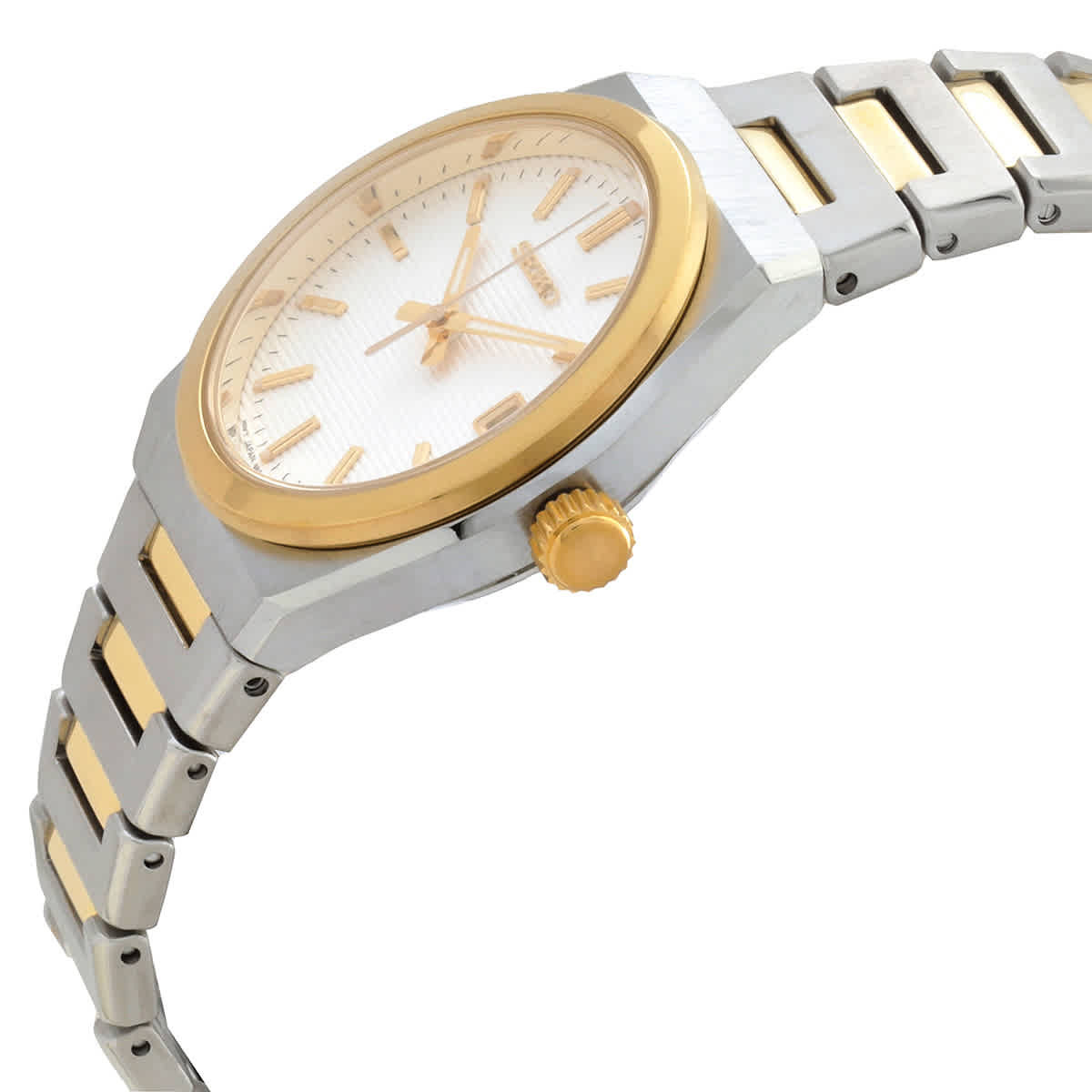 Seiko Classic Quartz White Dial Two-Tone Ladies Watch SUR578P1 Seiko