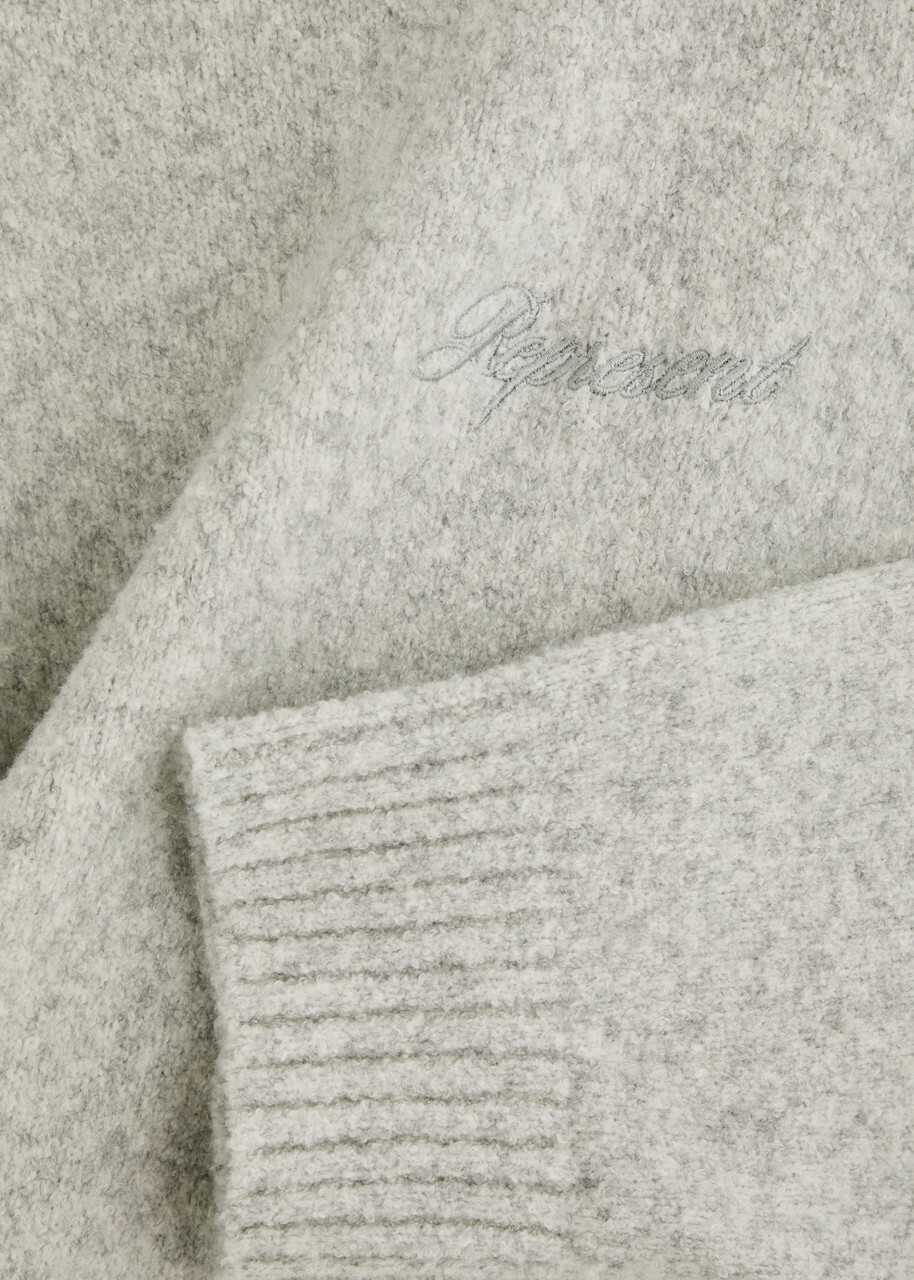 Represent Logo-embroidered Knitted Jumper Grey Represent