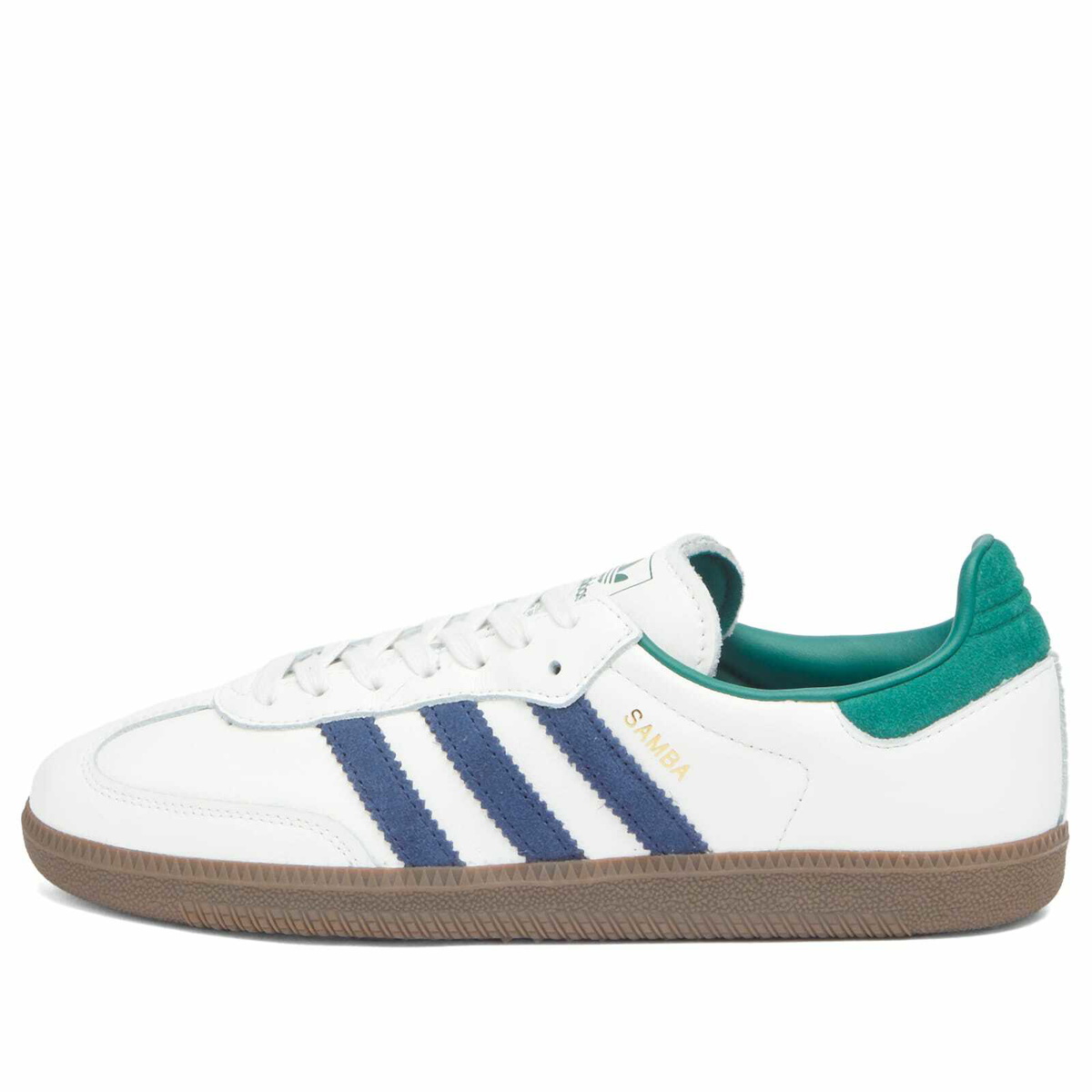 Adidas Men's Samba OG in Black White/Collegiate Green/Active Green S19 ...