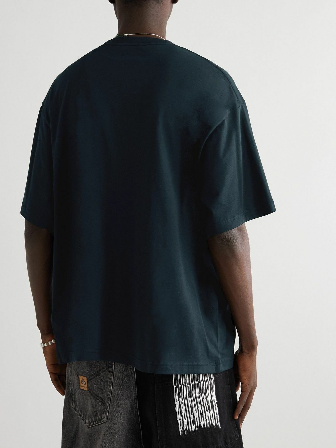 Acne Studios - Edlund Logo-Print Cotton-Jersey T-Shirt - Black Acne Studios