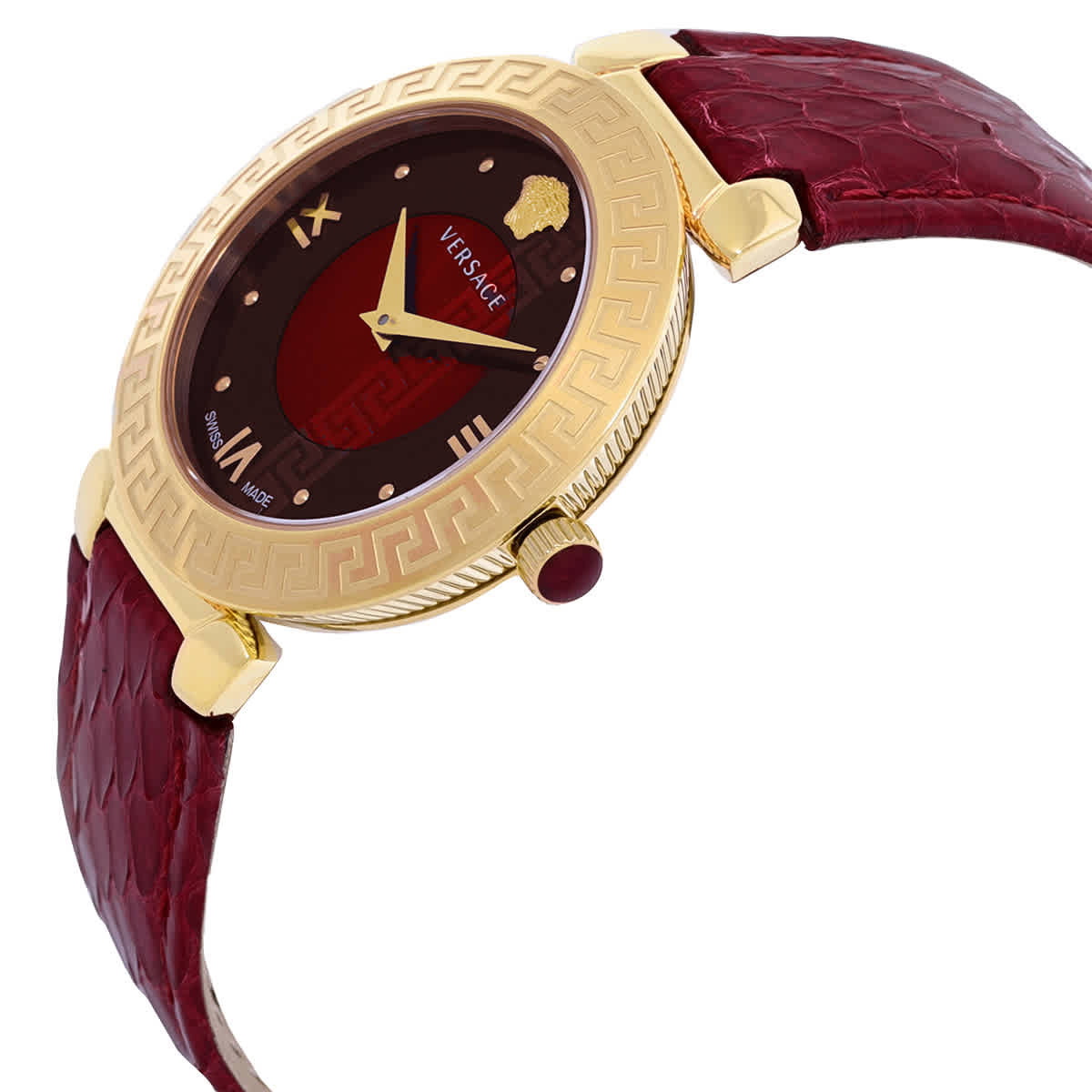 Versace Daphnis Quartz Red Dial Ladies Watch V16080017 Versace