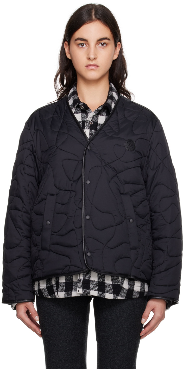 ADER error Black Quilted Jacket ADER error