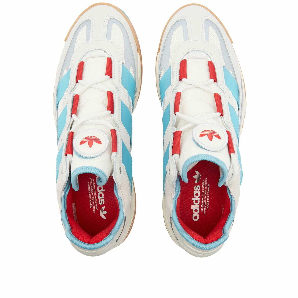 Adidas Men's Niteball Sneakers in Crystal White/Preloved Blue adidas