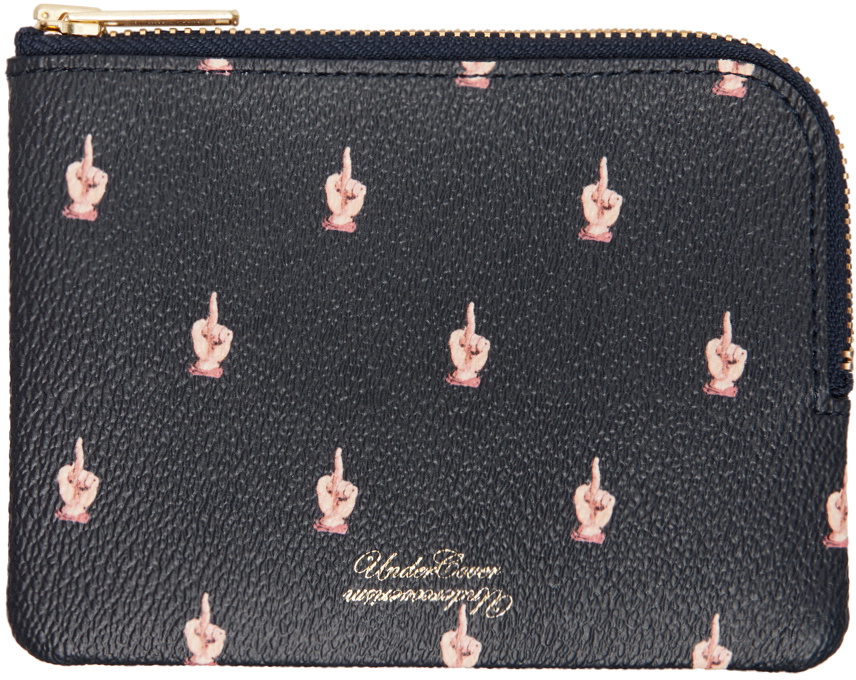 UNDERCOVER Navy Small Middle Finger Pouch Undercover