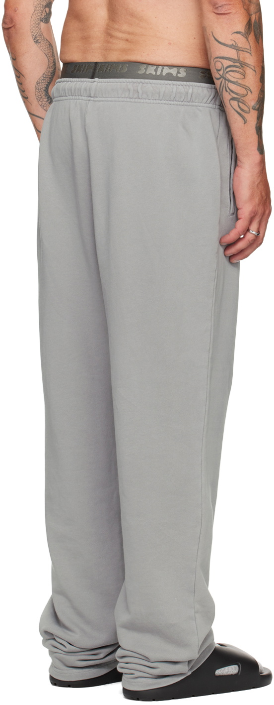 SKIMS Gray Terry Classic Straight Leg Sweatpants SKIMS