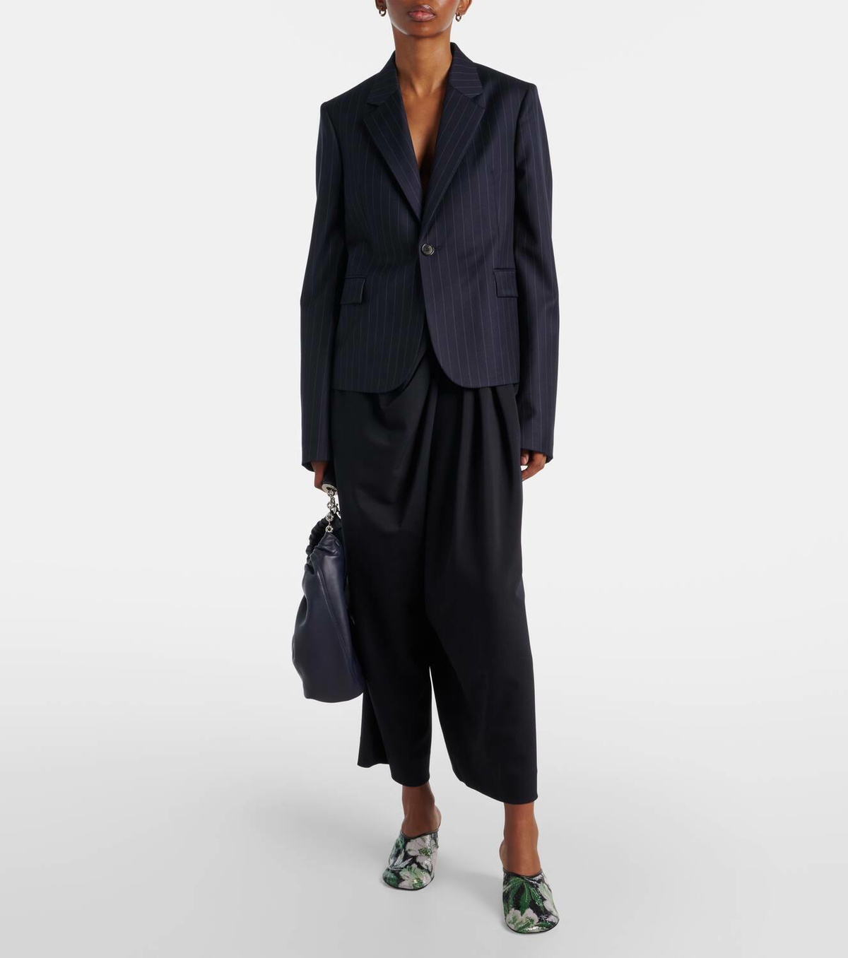 Loewe Pinstripe wool twill suit jacket Loewe