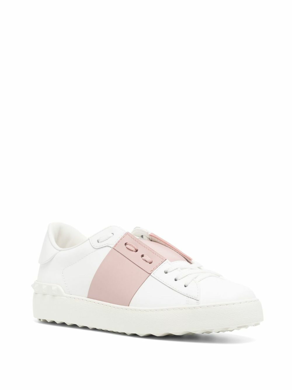 Valentino Garavani White Open VLTN Low-Top Leather Sneakers Valentino ...