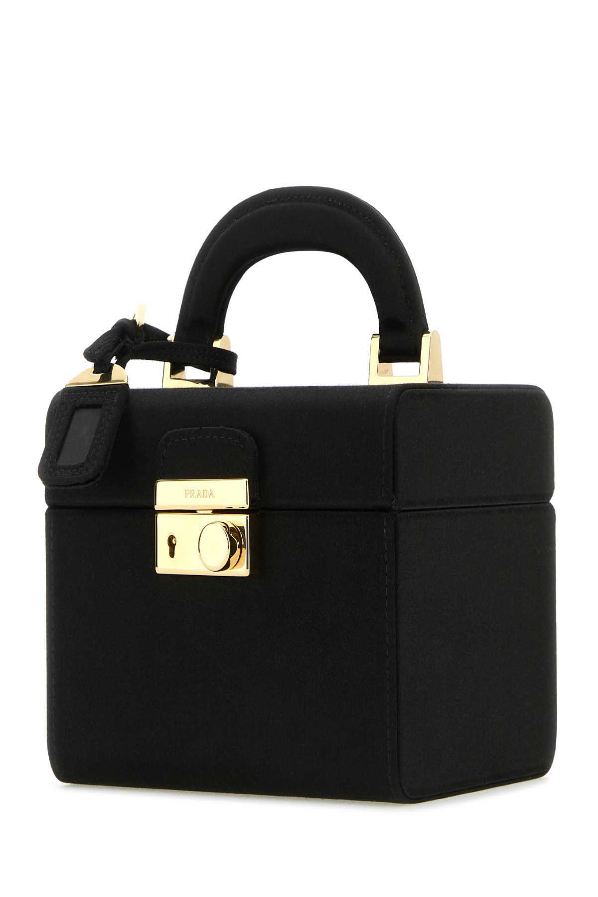 Prada Black Satin Jewel Case Prada