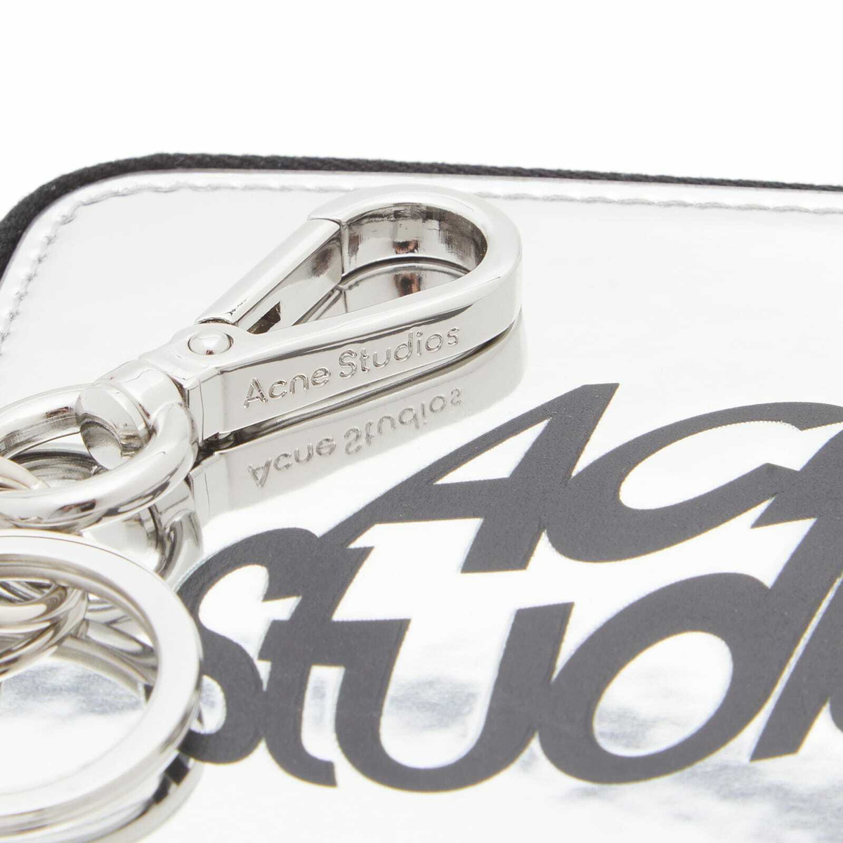 Acne Studios Women's Logo Wallet in Silver Acne Studios